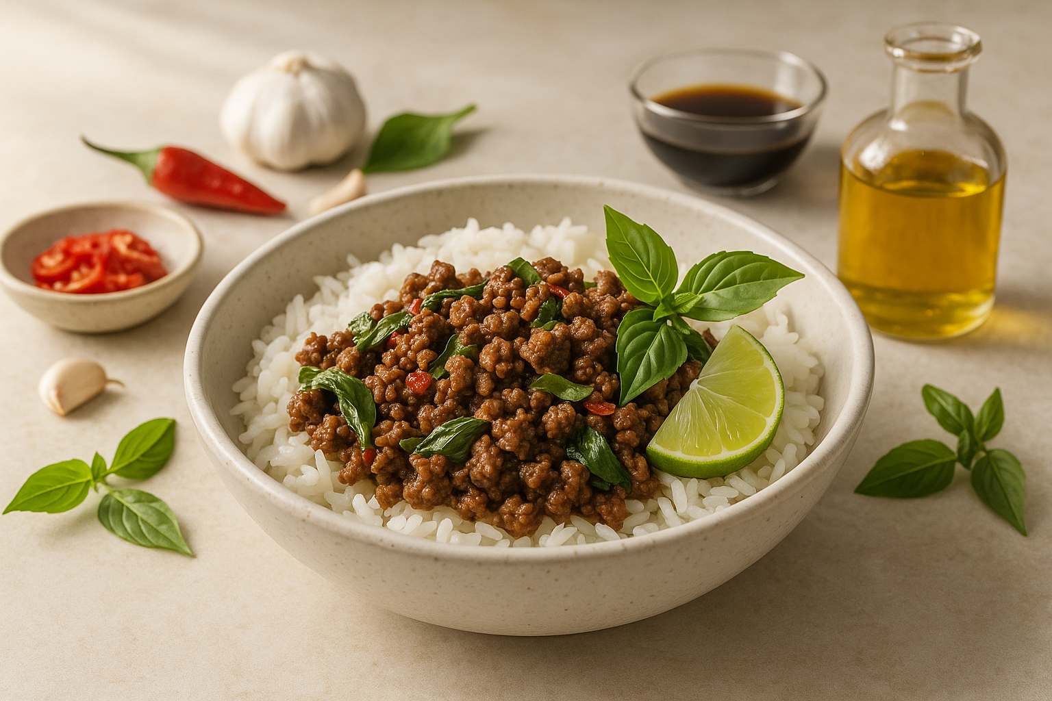 Dairy Free Cannabis Thai Basil Beef Bowls Recipe